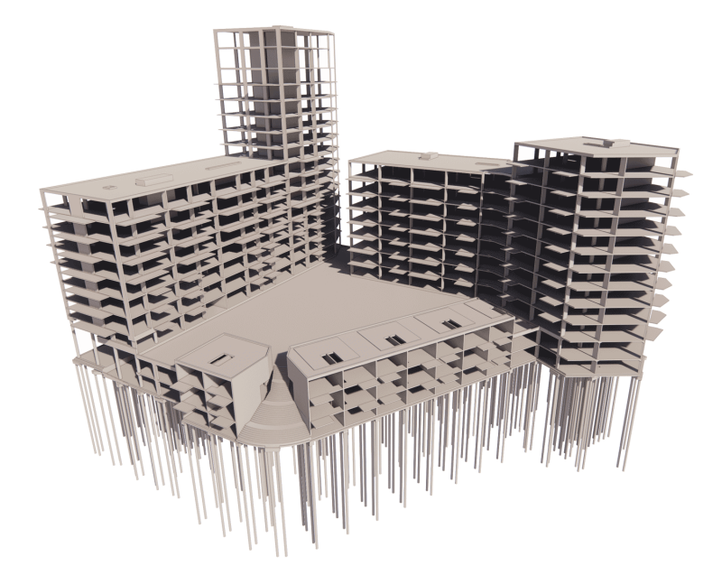 RC structural model – Bimservice BIM engineering
