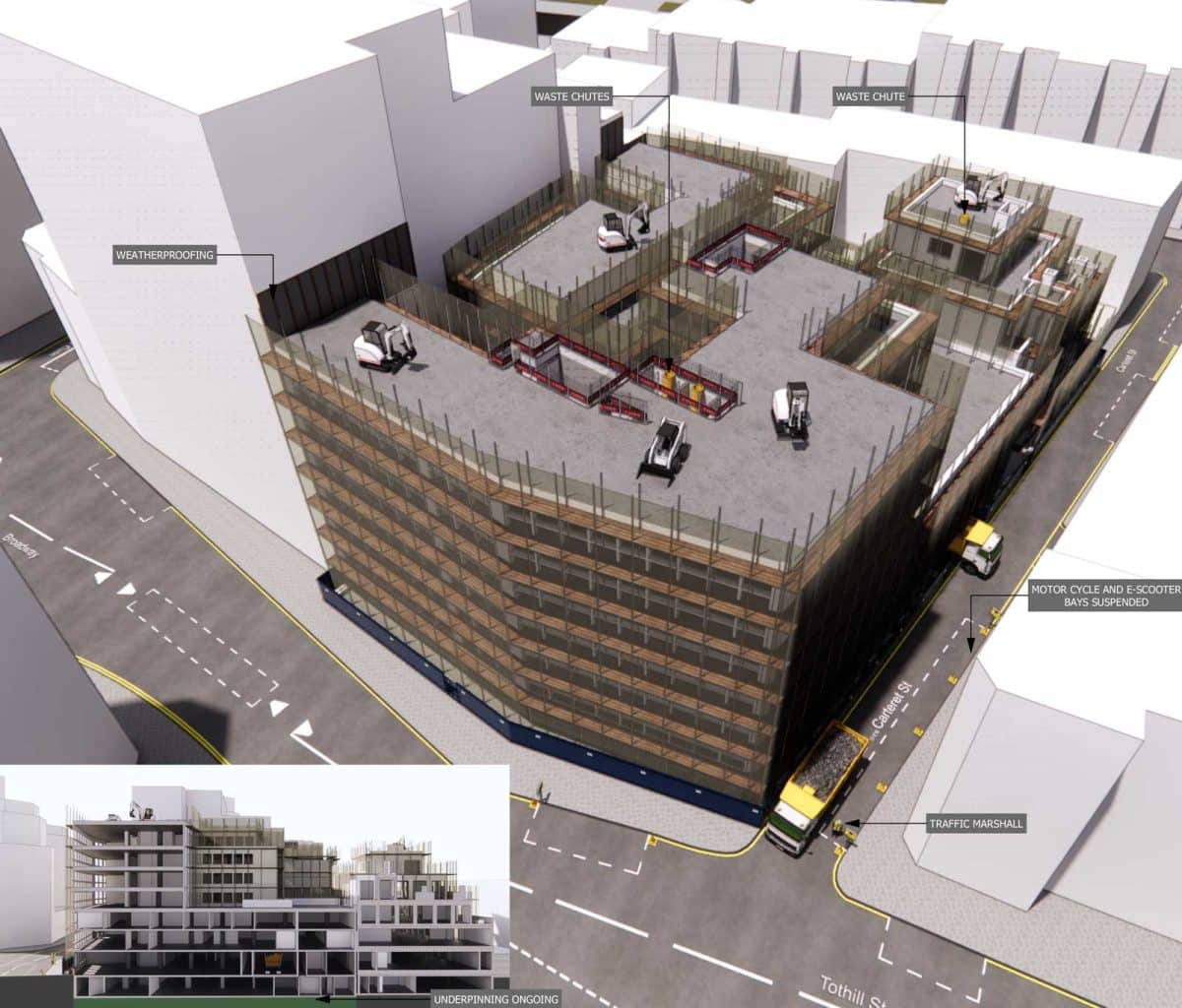Commercial building demolition sequence – Bimservice BIM engineering