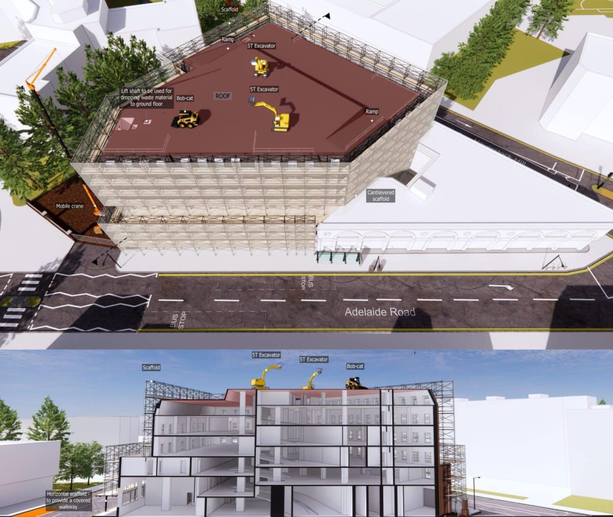 Residential building demolition sequence – Bimservice BIM engineering